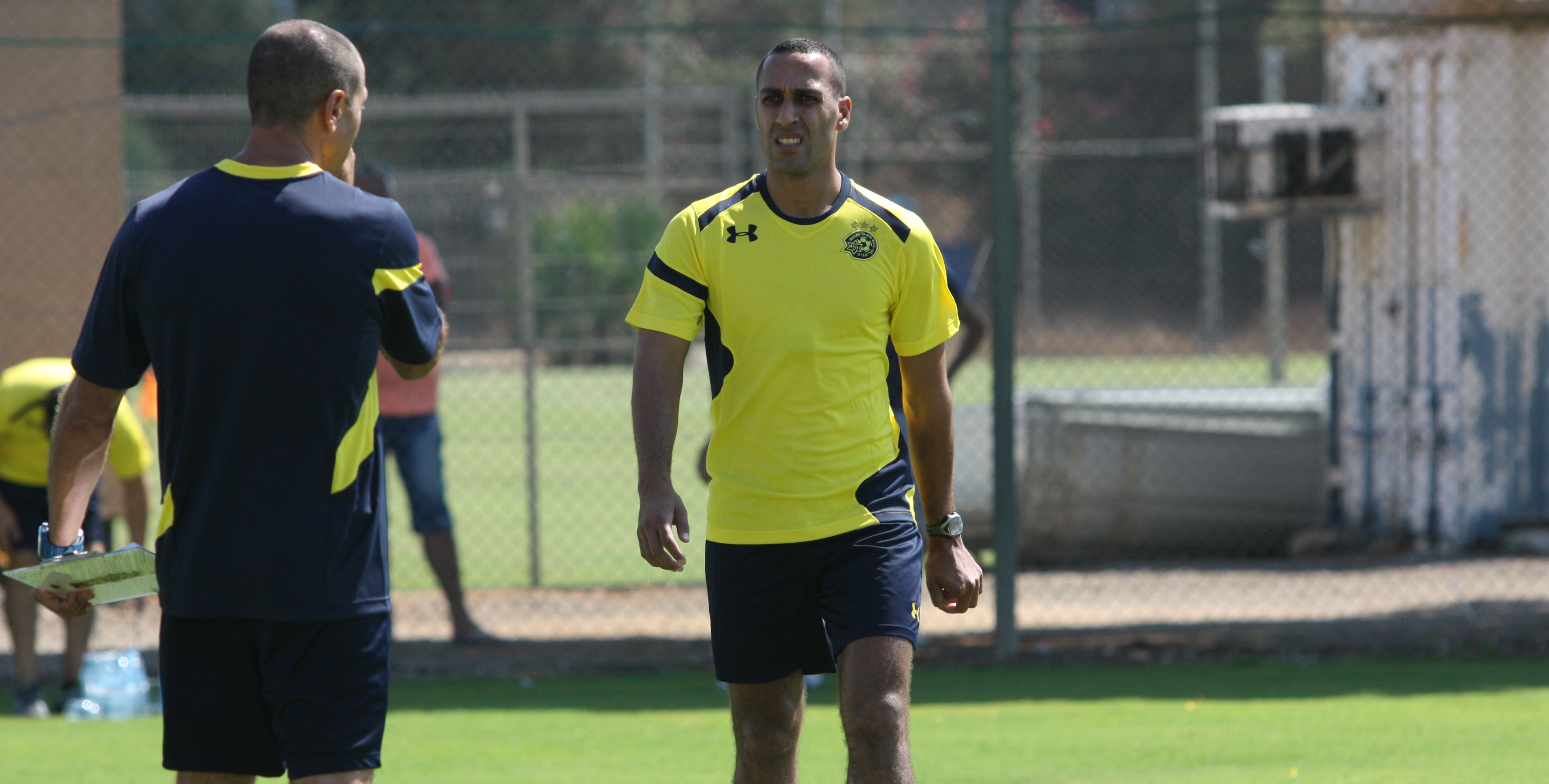 Mahran Radi attends maiden MTA practice - Maccabi Tel Aviv Football Club