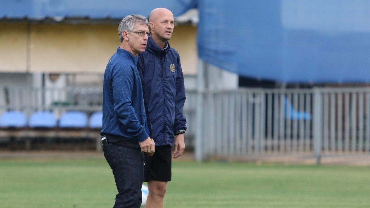 Mitch Goldhar attends training at Kiryat Shalom - Maccabi Tel Aviv ...