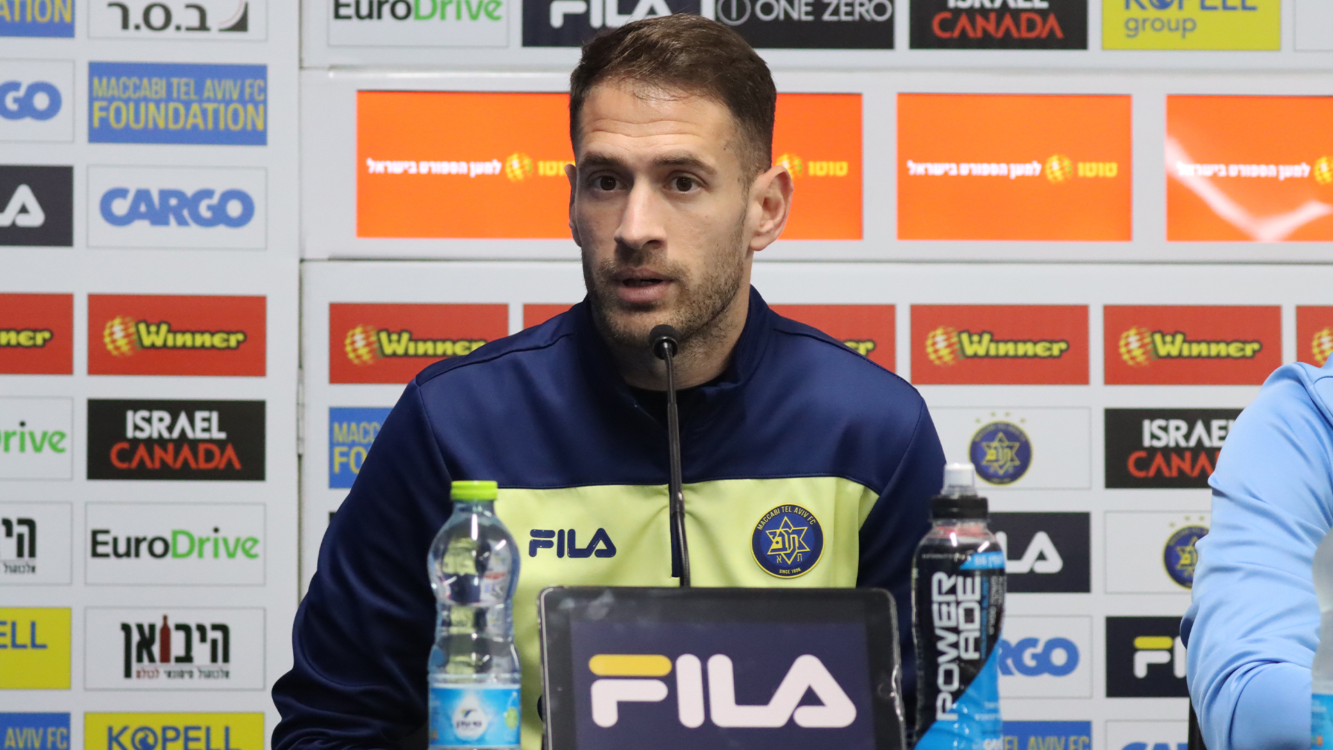 Enric Saborit ahead of Netanya - Maccabi Tel Aviv Football Club
