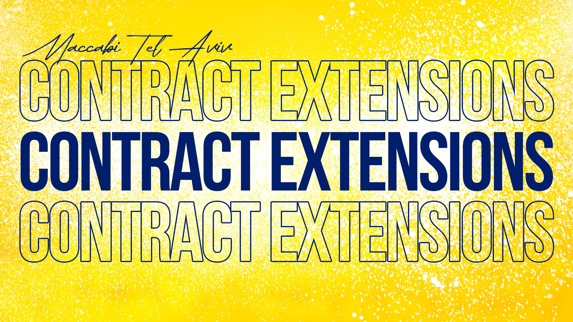 Player contract extensions - Maccabi Tel Aviv Football Club